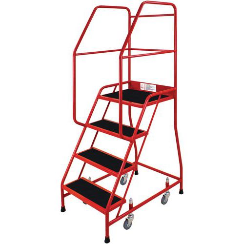 Heavy Duty Anti Slip Spring Loaded Platform Steps | Manutan UK