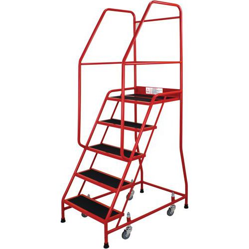 Heavy Duty Anti Slip Spring Loaded Platform Steps | Manutan UK