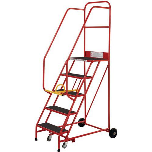 Standard Duty Anti Slip Mobile Warehouse Steps | Safety Step | Manutan