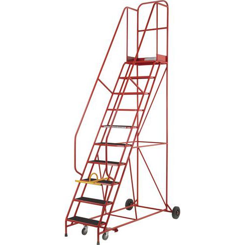 Warehouse Step Ladders With Anti-Slip Steel Steps - Manutan.co.uk