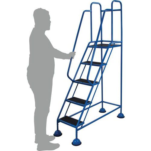 Mobile Anti-Slip Step Ladders With Domed Feet - Large Classic Plus ...
