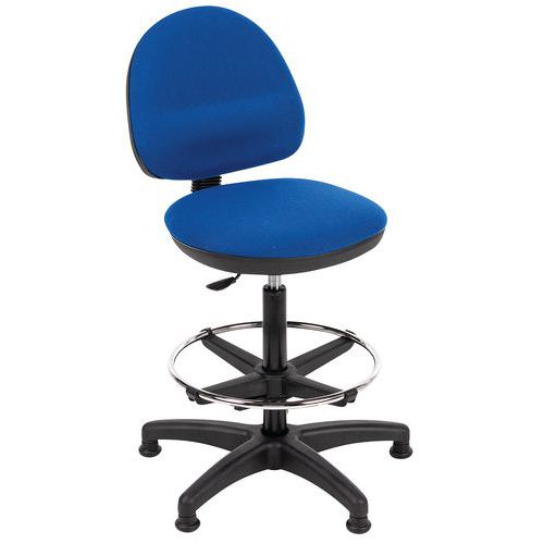 Workshop Stool/Draughtsman Chair With Footrest - Manutan.co.uk