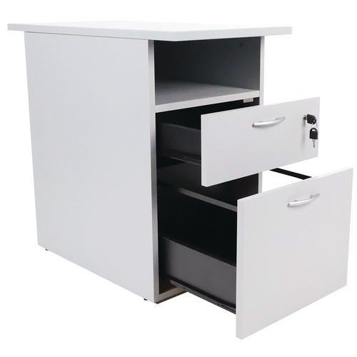 Fixed filing cabinet — same height as the Solo desk - Manutan.co.uk