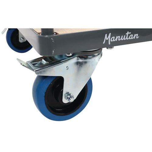 Swivel castor with brake - Capacity 160 to 180 kg - Manutan Expert ...