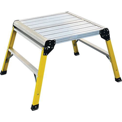 Werner Folding Work Platform | 0.5m High | Fibreglass | Mobile