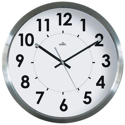 Stan stainless steel clock - Orium - Manutan.co.uk