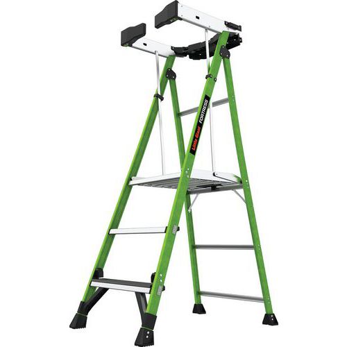Platform Fibreglass Step Ladder - 3-6 Treads - Little Giant Fortress ...