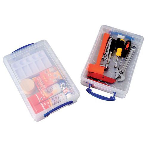 4L Clip Lock Storage Box | Clear Really Useful Boxes | Manutan UK