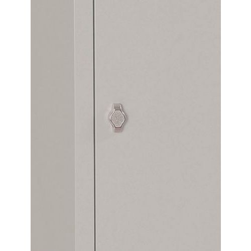 Metal Lockers in Grey with Plinth - 1800x315x500mm | Manutan UK