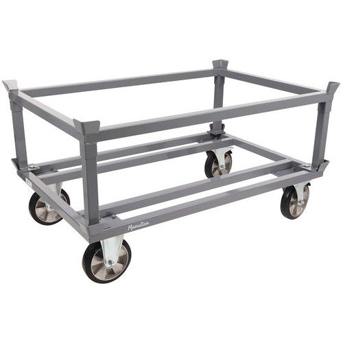 Tall Mobile Pallet Trolley - 500-1200kg Capacity Dolly - Manutan Expert ...
