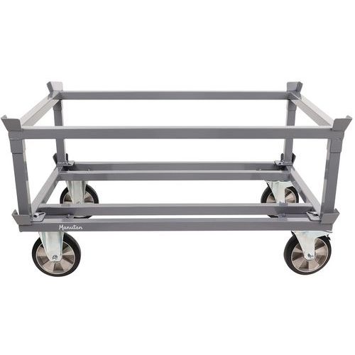 Tall Mobile Pallet Trolley - 500-1200kg Capacity Dolly - Manutan Expert ...