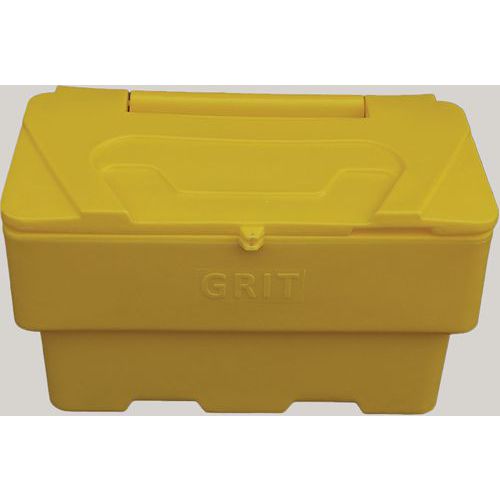Yellow Grit Bin - 170 L - 610x1000x520mm- Stackable Salt/Sand Bins ...