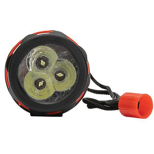 Unbreakable rubber torch, 3 LEDs - Manutan.co.uk
