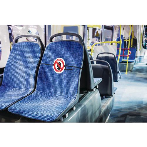 Social Distancing Seat Markers for Safe Seating & Workplace Compliance ...