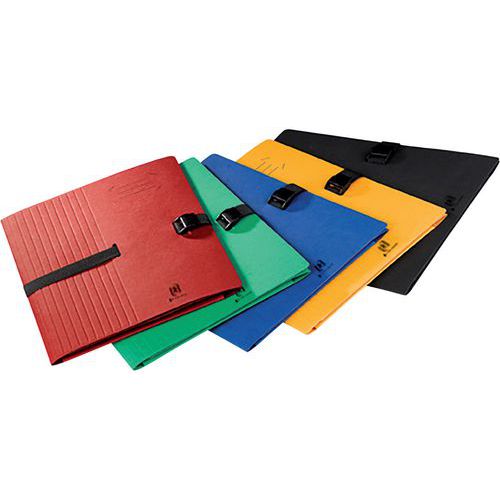 A4 Clip'n' Go expandable folder with strap - Assorted colours - Pack of ...