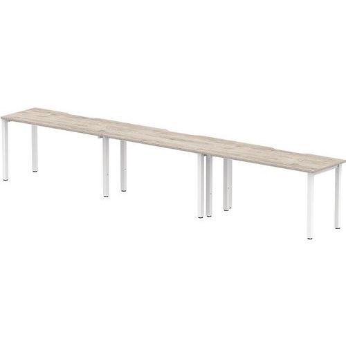 White Frame Office Bench Desking | Modern Office Desks | Manutan UK