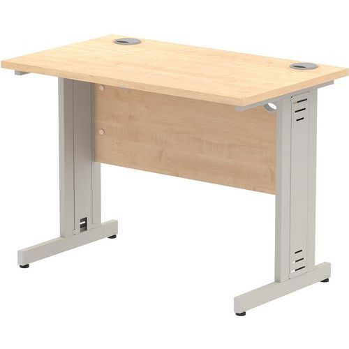 Impulse Rectangular Desks with Cable Management | Office Desks | Manutan