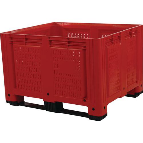 Plastic Pallet Boxes With Ventilated Sides - Manutan.co.uk