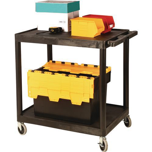 Large Industrial Plastic Tray Trolley - Manutan.co.uk