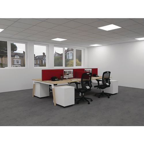 Home/Office Back To Back 2 Person Desk - DIALOGUE - Buronomic - Manutan ...