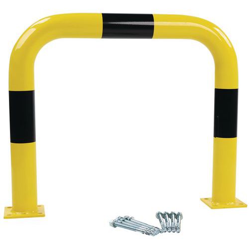 Warehouse Traffic Hoop Barriers - Black & Yellow - Steel - Manutan ...