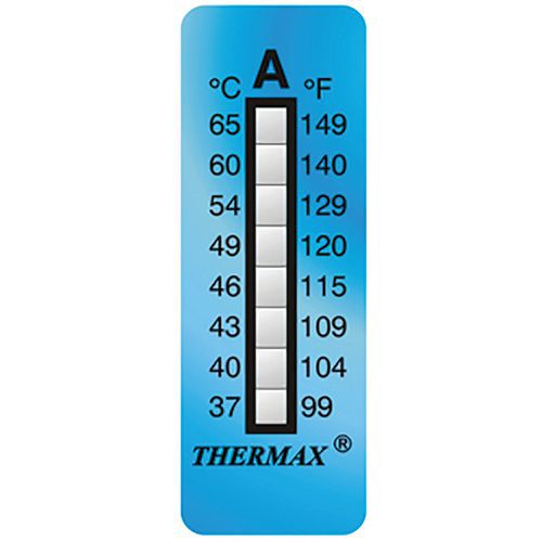Irreversible temperature indicator - Thermax 8 temperatures - Manutan.co.uk
