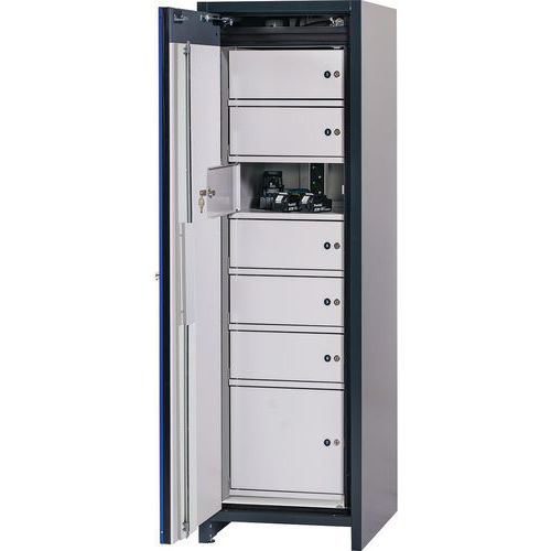 Lithium-ion Battery Charging Locker - 7 Doors - Fireproof - Asecos ...