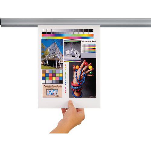 Grip-a-Strip display rail - Wall-mounted - Jalema - Manutan.co.uk