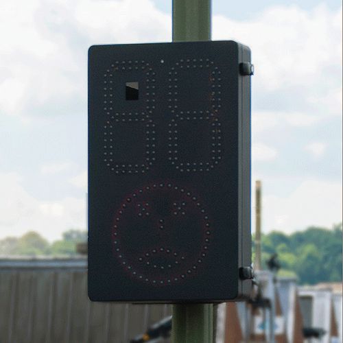 LED National Speed Limit Smiley Signs - Solar or Battery or Mains ...