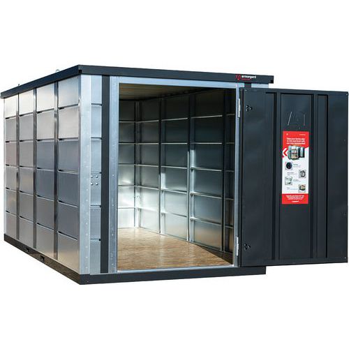 Flat-pack Armorgard FormaStor Steel Walk-in Storage Unit | Manutan