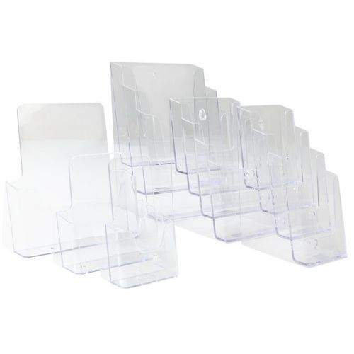 A4 Leaflet Holder - Transparent Standing Displays - Manutan Expert ...